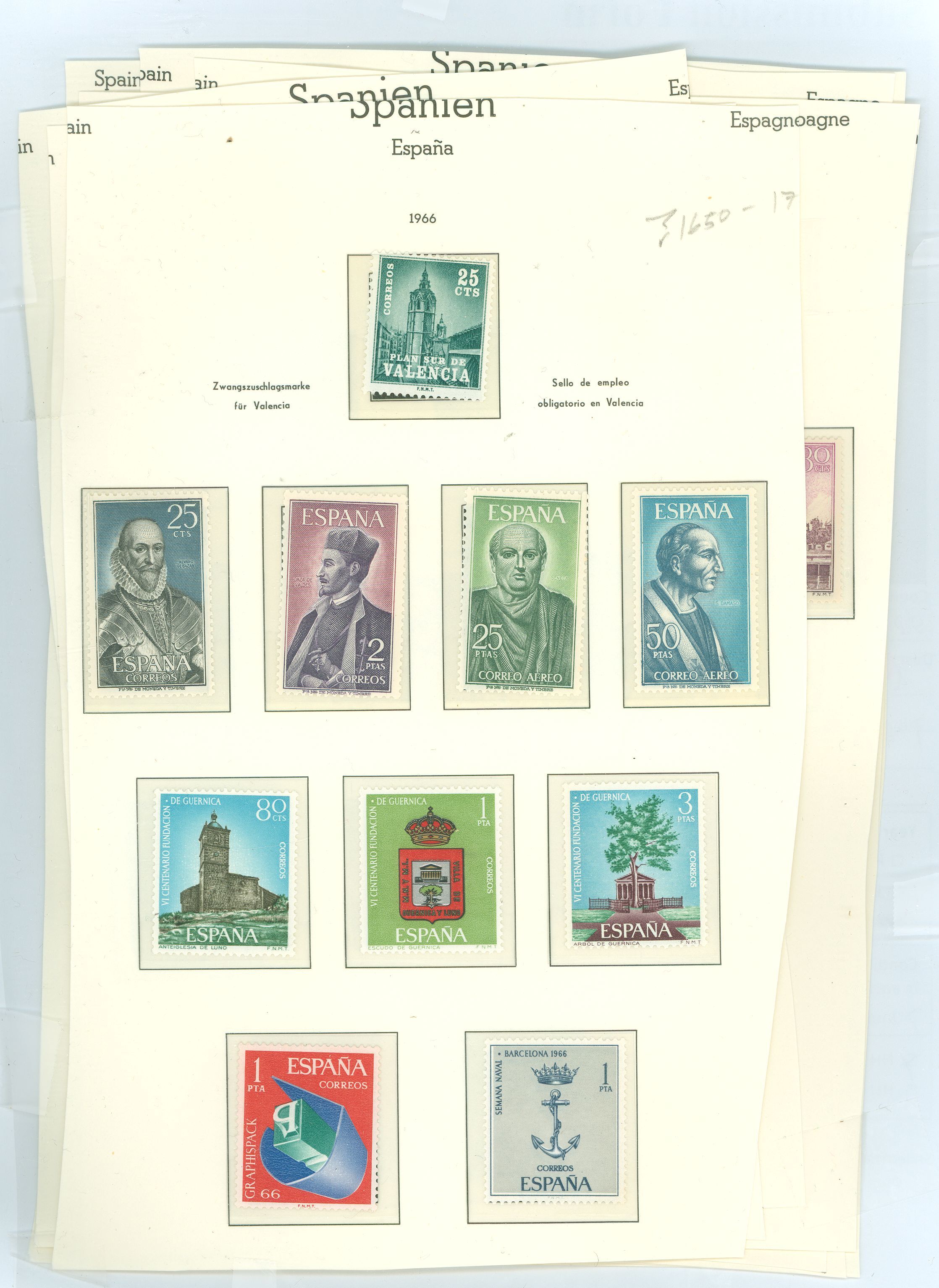 Spain #1650/1750 Single (Complete Set) | Europe - Spain & Colonies ...