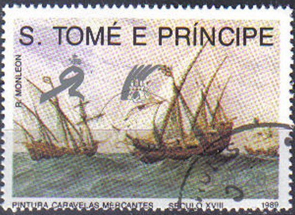 ST. Thomas and Prince Islands, 1989, Cto, Ships | Caribbean - St ...