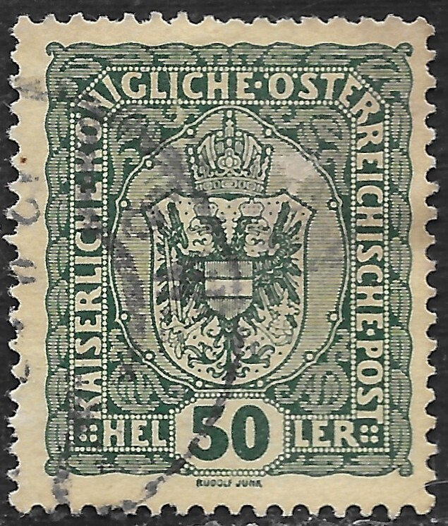 Austria #155 50h Coat of Arms | Europe - Austria, General Issue Stamp ...