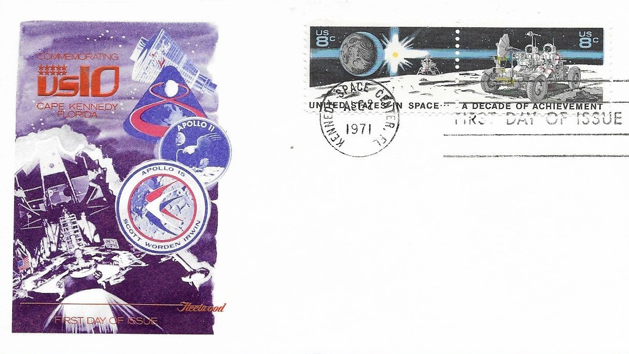 1971 FDC, #1434a, 8c Space Achievement, Fleetwood #2 | United States ...