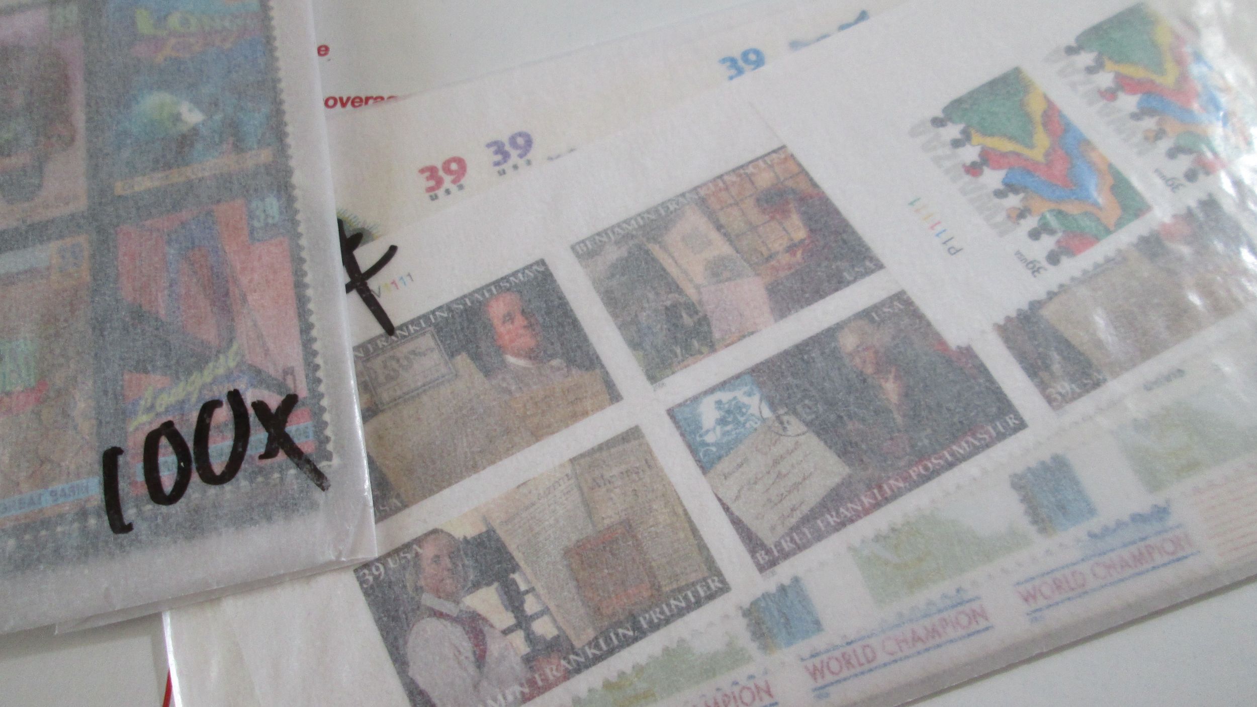 Discount Postage 200x 39c US Postage Stamps MNH Face $78.00 | United ...