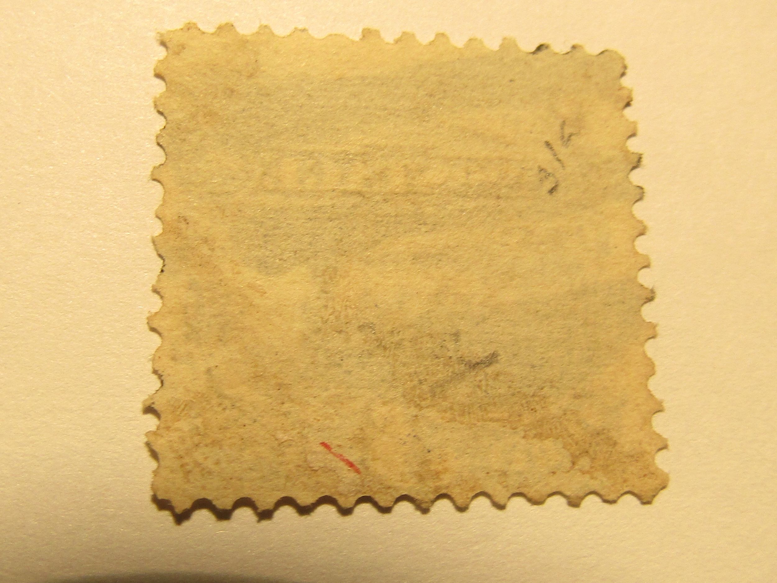 US Stamps, Scott #114, USED 3 Cent Locomotive faint Grill 1869 and APS ...