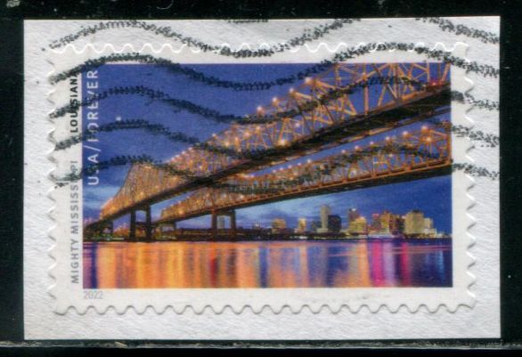 5698i US (58c) Mighty Mississippi SA, used on paper | United States ...