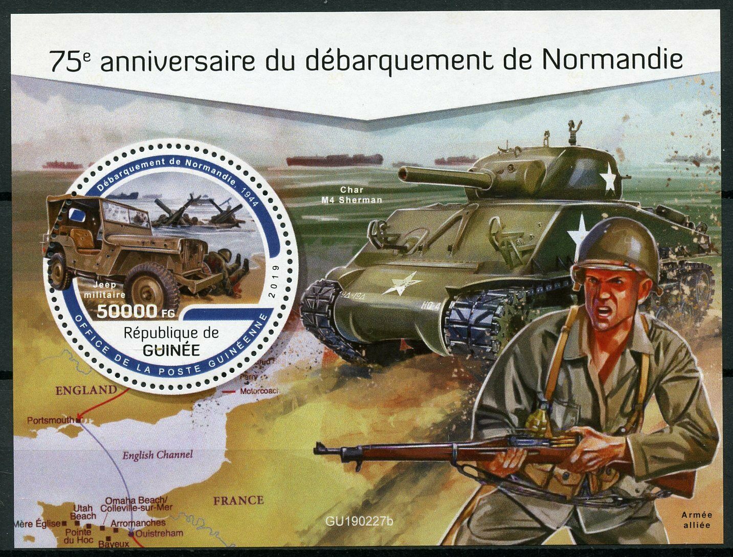 Guinea Military & War Stamps 2019 MNH WWII WW2 D-Day Normandy Landings ...
