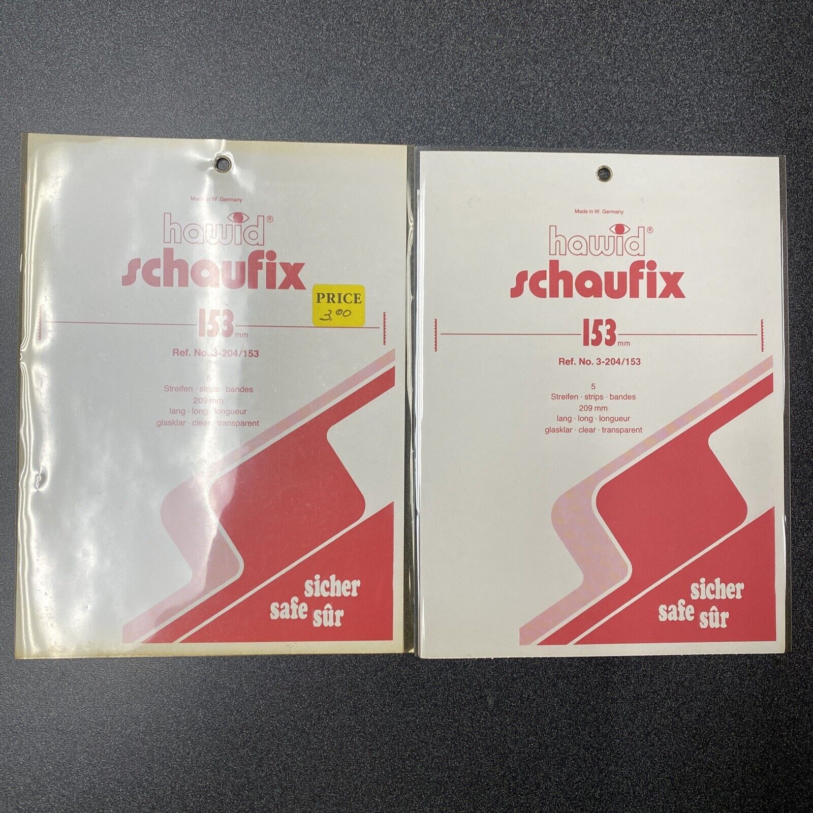 Lot Of 2 HAWID Stamp Mounts #153 - CLEAR - 204/153mm - 10 Pieces ...