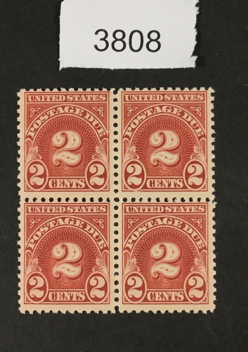 US Stamps #J71 Mint OG NH Block LOT #3808 | United States, Postage Due ...