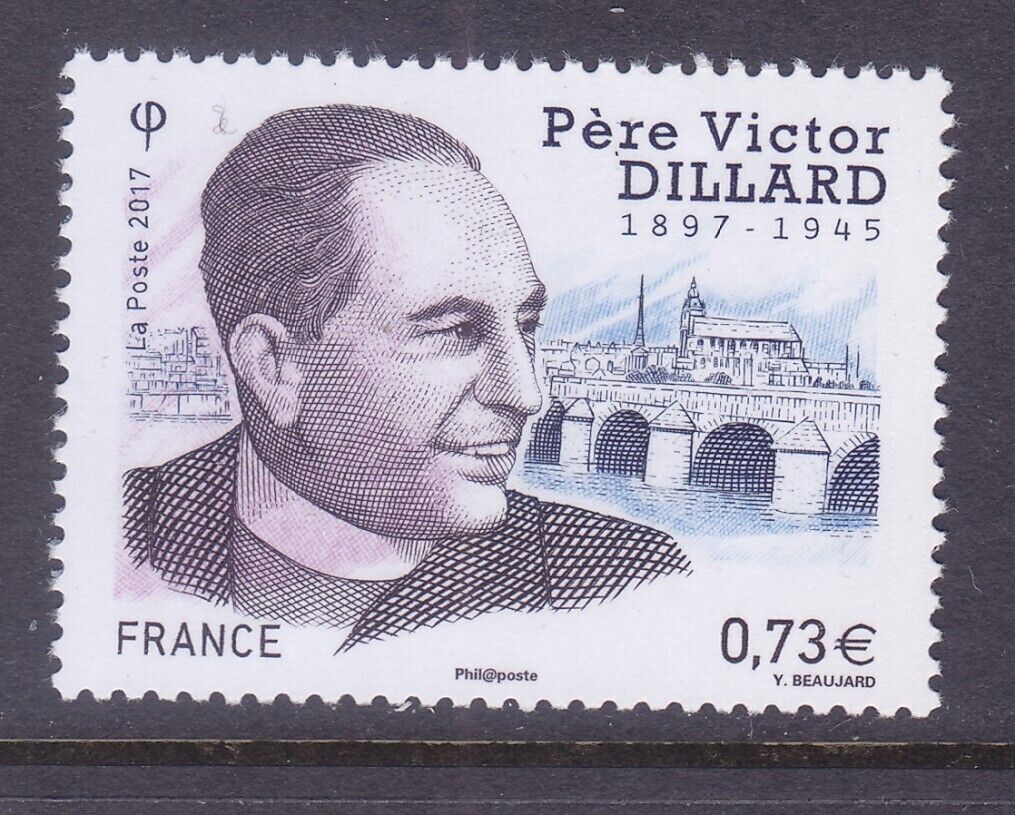 France 5321 MNH 2017 Father Père Victor Dillard Minister French ...