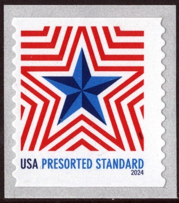 SC#5832 (Presorted Standard) Radiant Star Coil Single (2024) SA ...