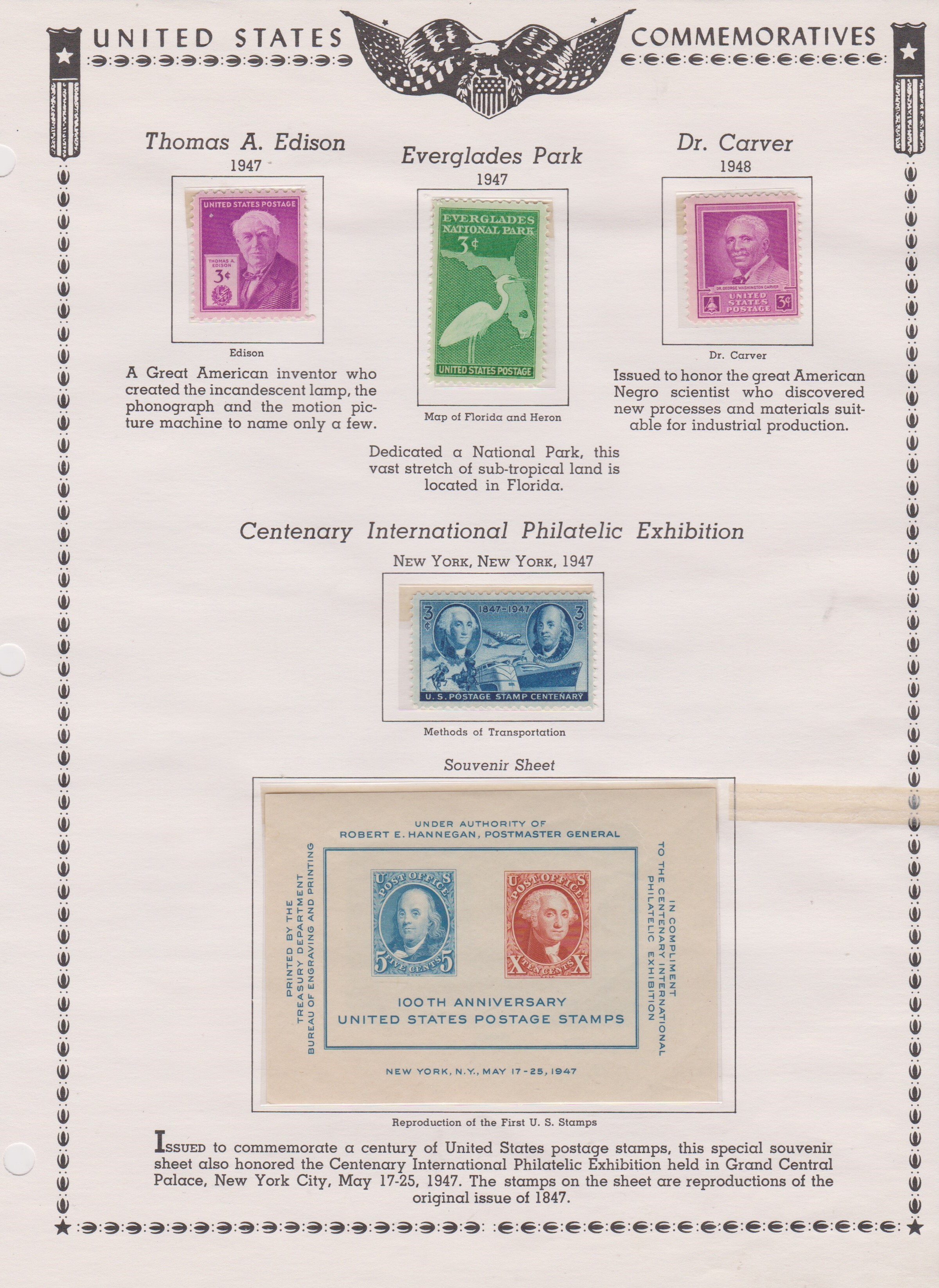 Americas U.S. Postal Stamps, #945/972 Range from/to | United States ...