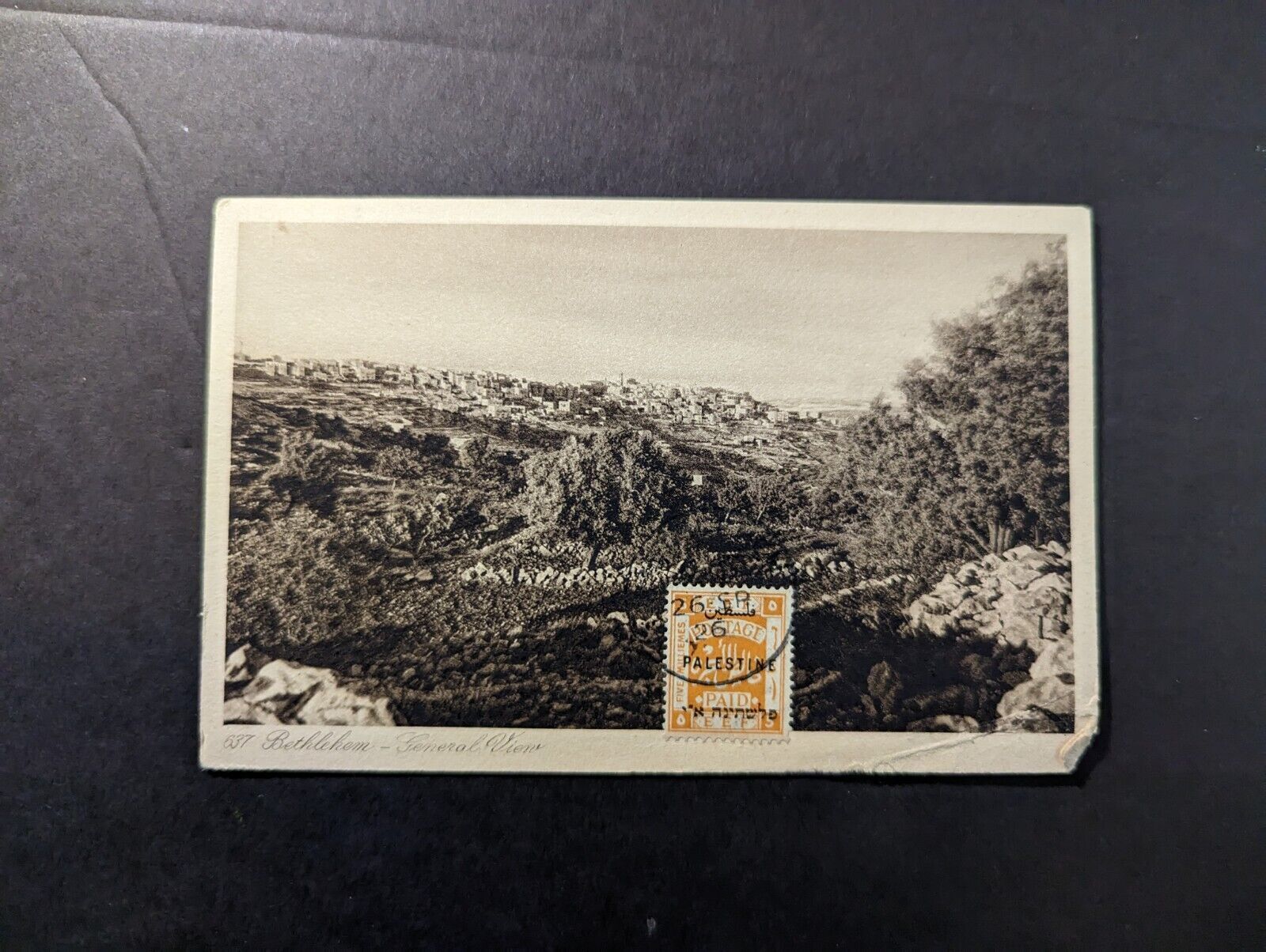 1926 Palestine Postcard Cover Jerusalem Local Use Bethlehem | Middle ...