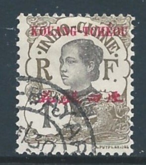 France-Offices in China-Kwangchowan #18 Used 1c Indo-China Annamite ...