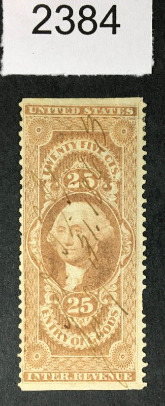 US Stamps # R45B Revenue Used CAT. $500 LOT #2384 | United States ...
