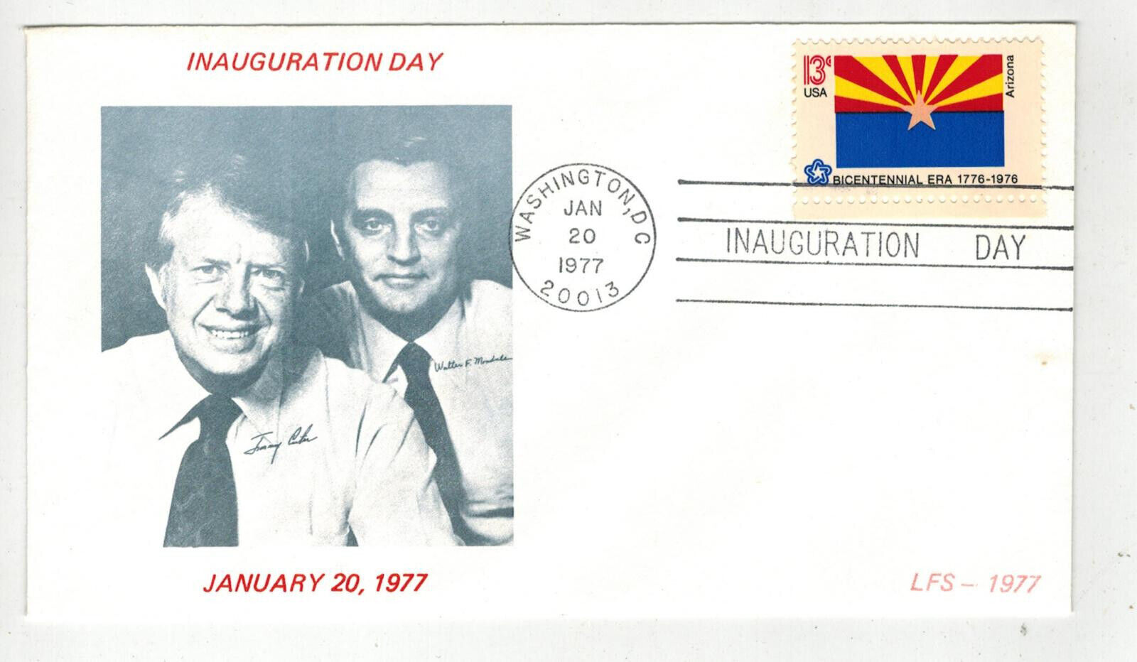 Jimmy Carter President 1977 Inauguration DAY Jec-38 & Walter Mondale ...