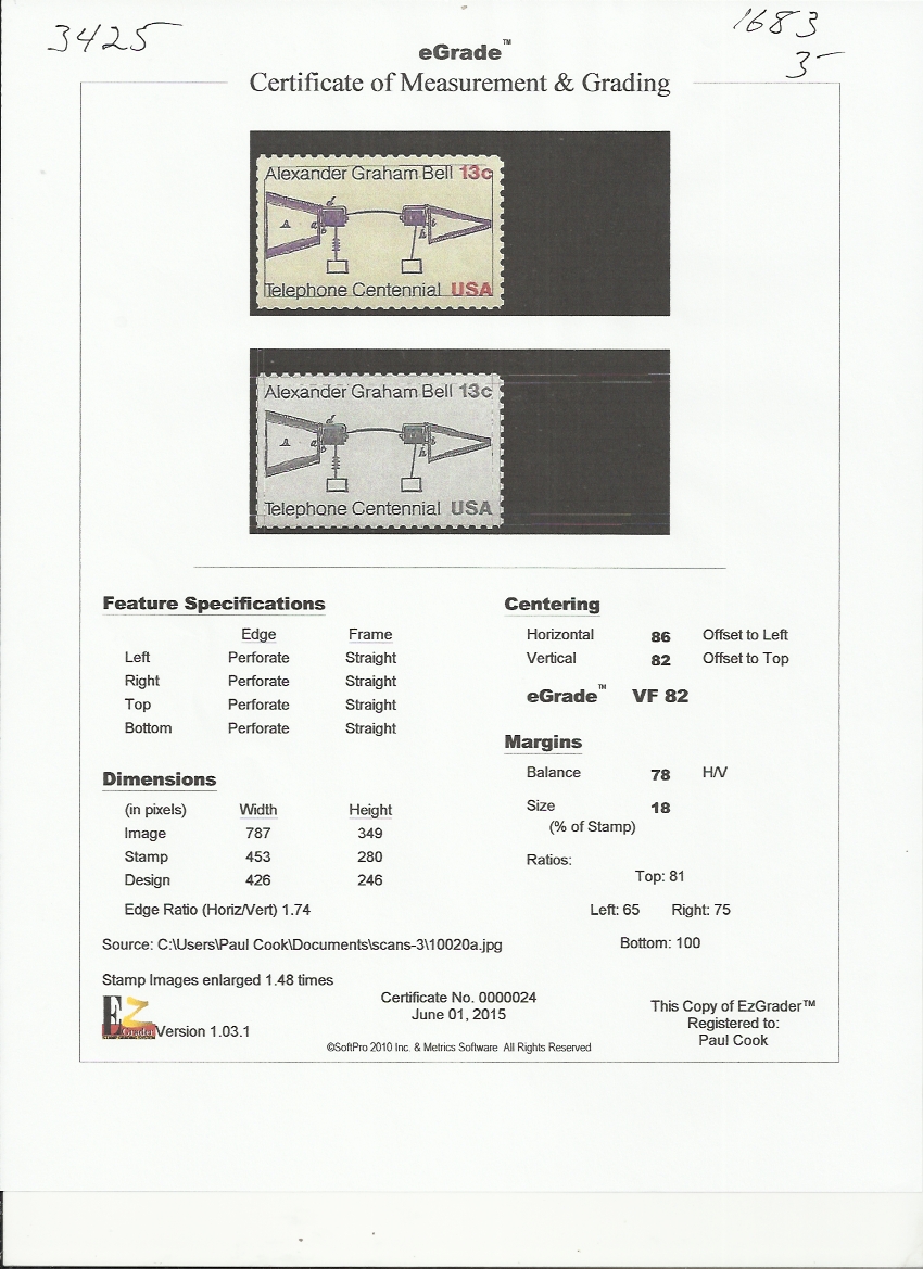 # 1683 Mint Never Hinged Alexander Graham Bell VF+ | United States ...