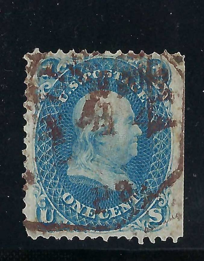 63 Rare "Brown" Cancel With Certificate! | United States, General Issue ...