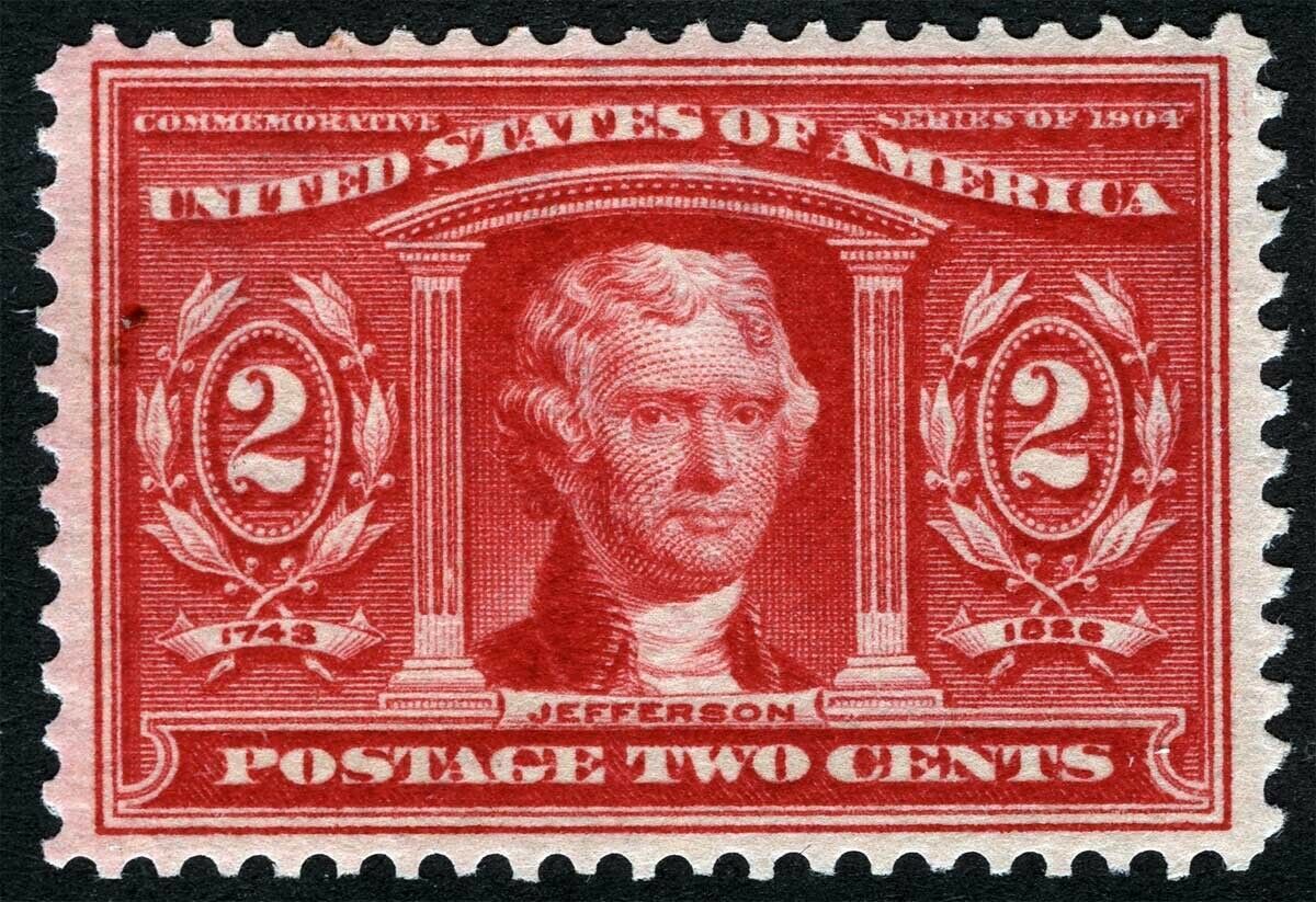 US Sc 324 Carmine 2¢ Mint Never Hinged Original Gum Centered | United ...