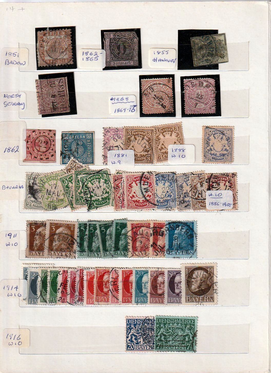 German States Bavaria Danzig Occupation Early M&U(Apx 120 Items)BR 1246 ...