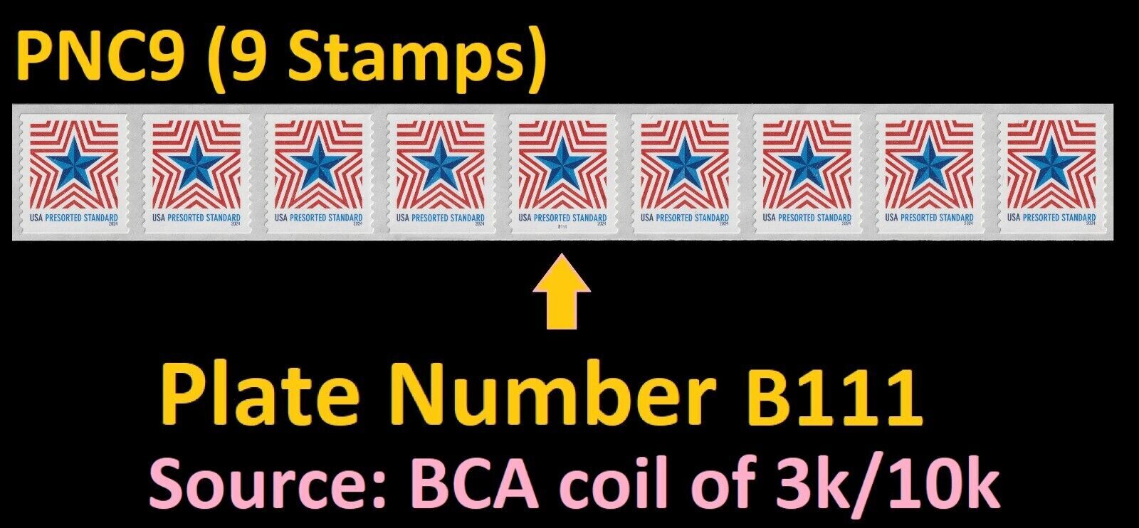 US 5832 Radiant Star presorted standard 10c PNC9 B111 MNH 2024 | United ...