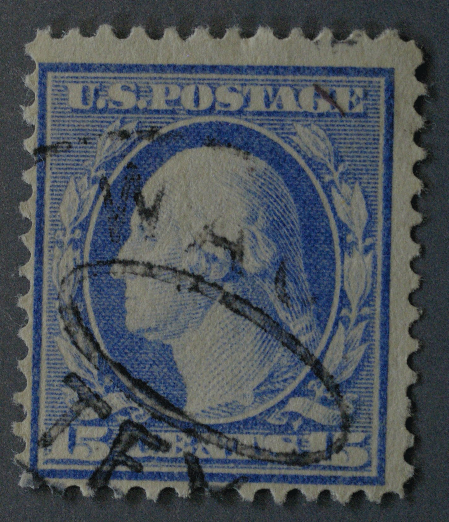 United States #382 VG 15 Cent Washington Light Oval City Cancel ...