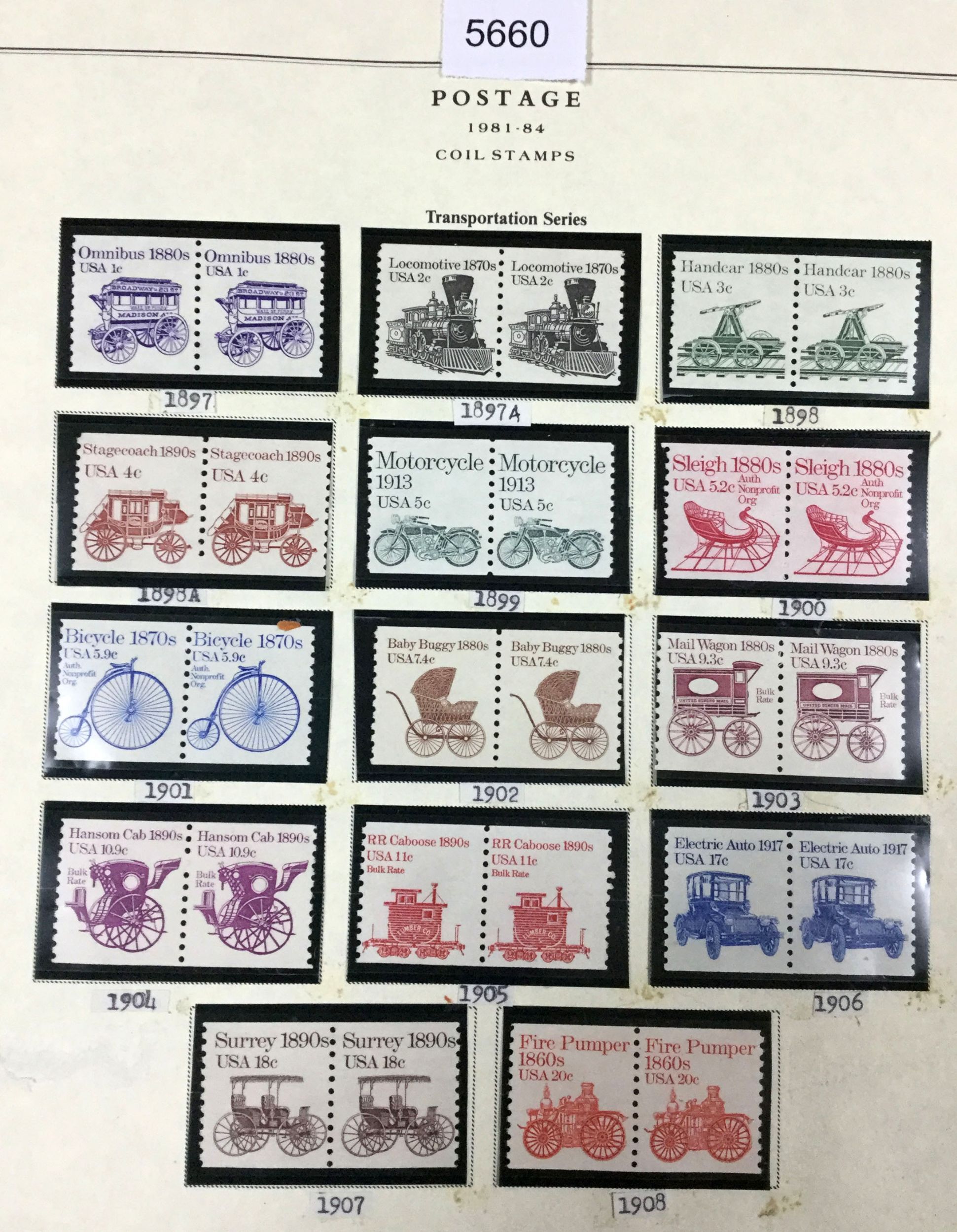 US Stamps 1981-1984 Mint OG NH Coil Stamps Collection LOT #5660 ...
