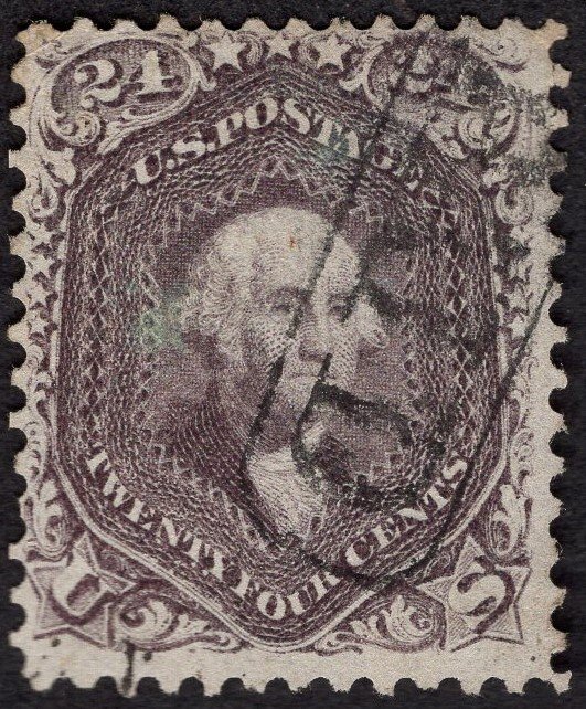 US #70 Fine, Used. "Paid" in lozenge cancel. | United States, General ...