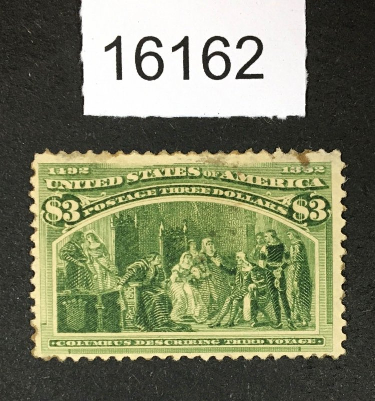 US Stamps # 243 Mint OG H $1,500 LOT #16162 | United States, General ...