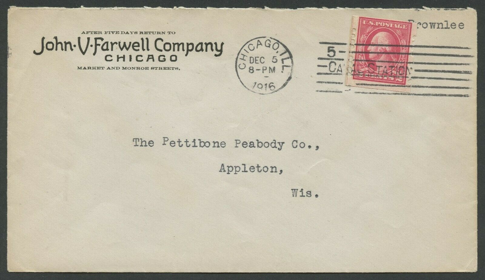 US Vending #482A 2c 1916 TYP 1 Group 4 Perfs on Cover W/ APS Cert Bv227 ...