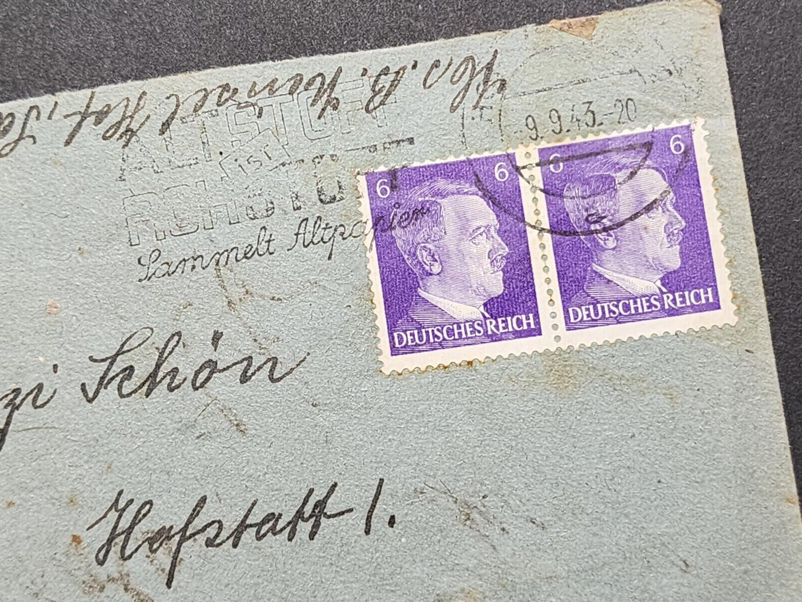 WW2 WWII German Germany Third Reich Cover Envelope w Adolf Hitler ...