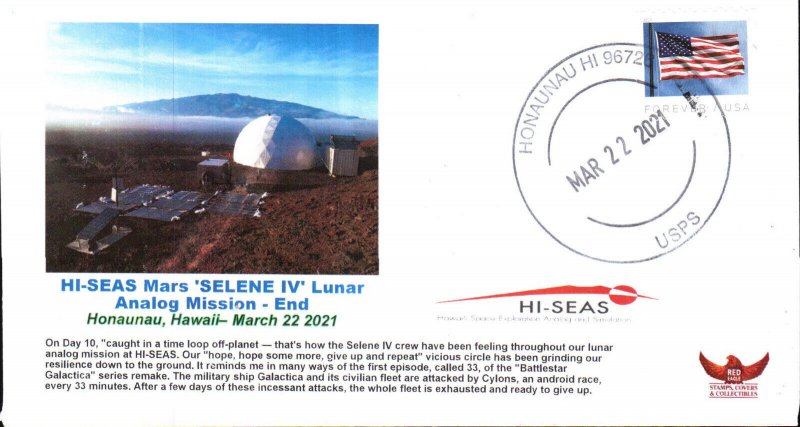 2021 HI-SEAS SELENE IV Analog Mission Lunar Day 10 Honaunau HI 22 March ...