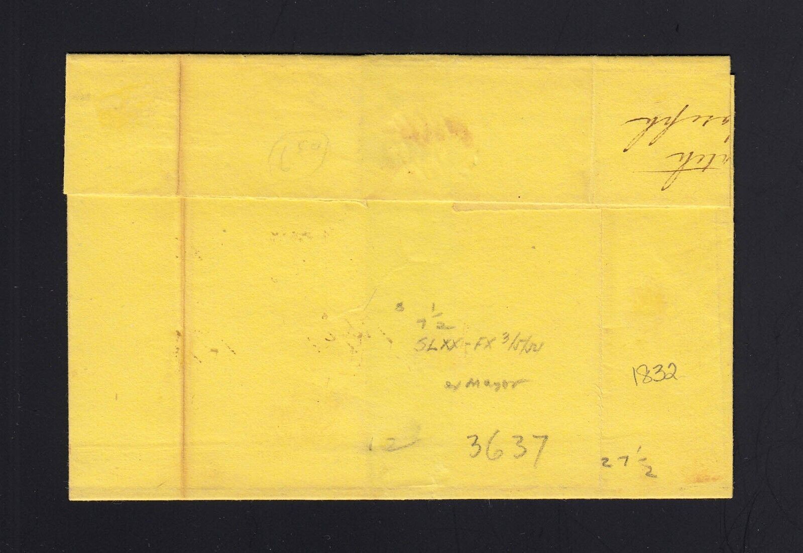 NEW YORK: Westport, NY 1832 FANCY Straight Line/with MONTH Stampless ...