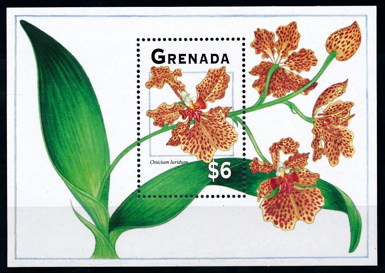 [79772] Grenada 1994 Flora Flowers Blumen Orchids Souvenir Sheet MNH ...