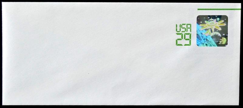 1992 US Sc. #U625 stamped hologram envelope, 29 cent unused entire ...