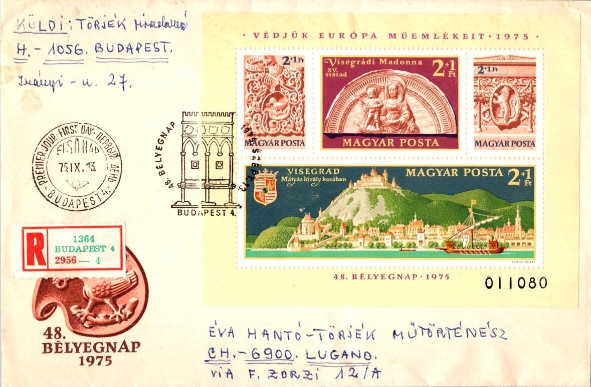 Hungary Scott B311 Ink address with edhe wear | Europe - Hungary, Semi ...