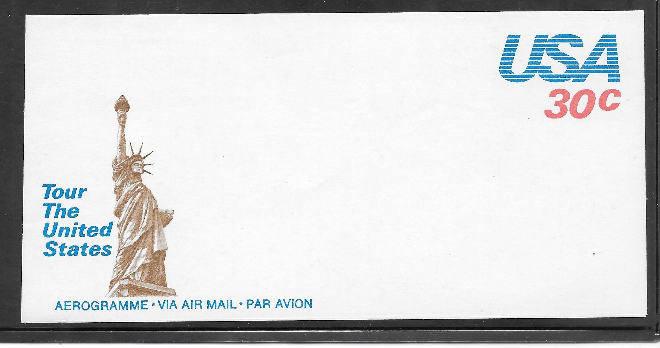 Just Fun Cover #UC53 Tour the US Unused AEROGRAM (12780) | United ...