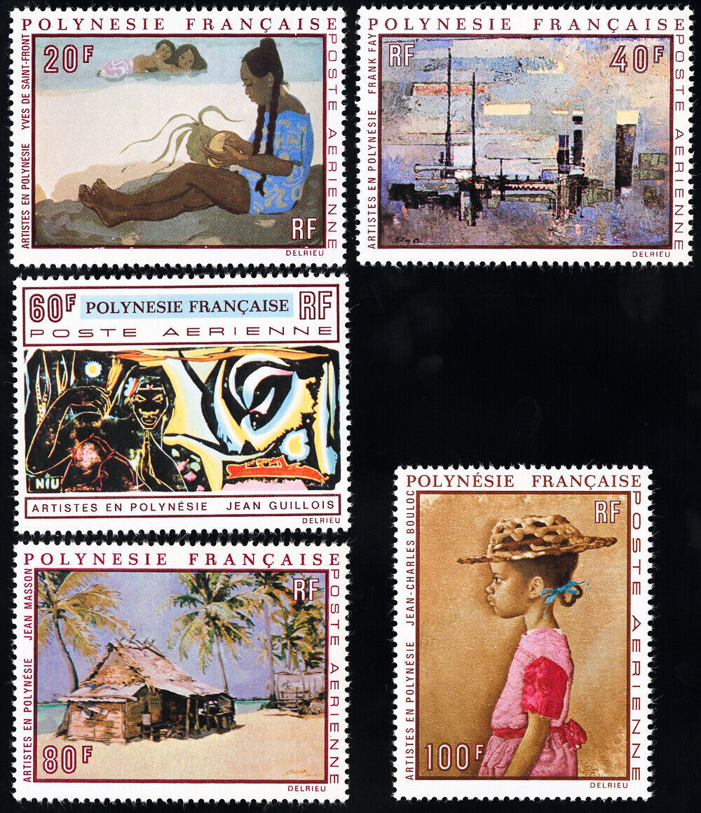 French Polynesia Stamps # C63-7 MVLH VF Scott Value $93.00 | Europe ...