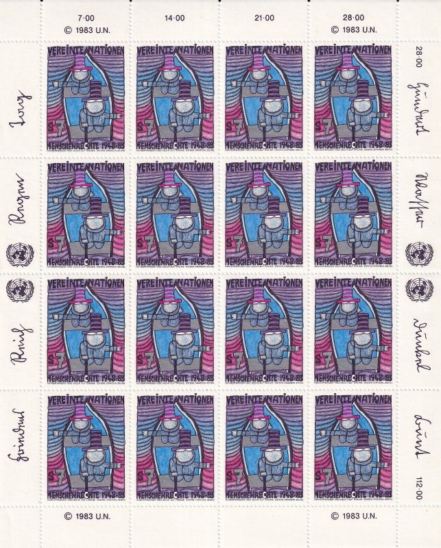 SA08b United Nations Vienna 1983 The 35th Anniversary of Human Rigths ...