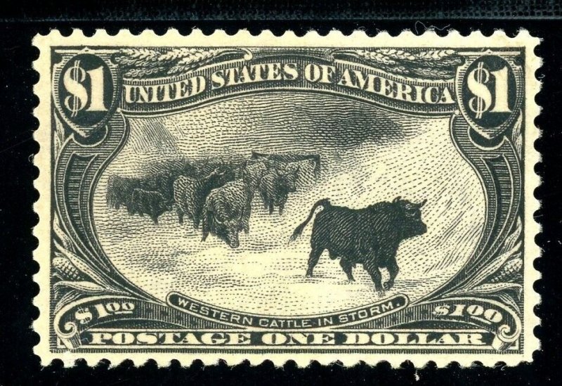 USAstamps Unused VF-XF US 1898 $1 Trans-Mississippi Scott 292 OG MHR ... USAstamps Unused VF-XF US 1898 $1 Trans-Mississippi Scott 292 OG MHR ...