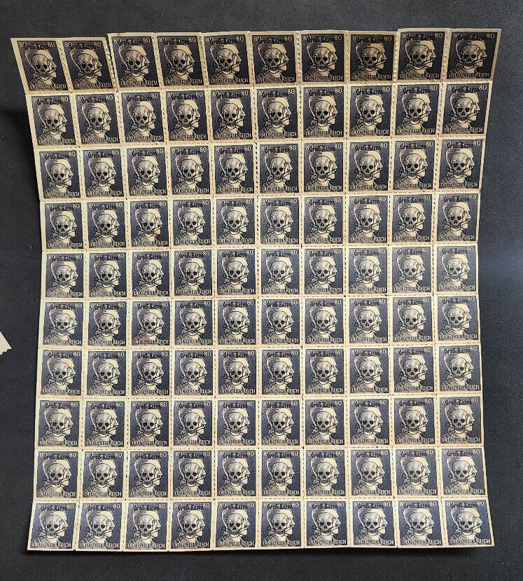 WW2 WWII Nazi Germany Third Reich Adolf Hitler Gross Rosen overprint ...