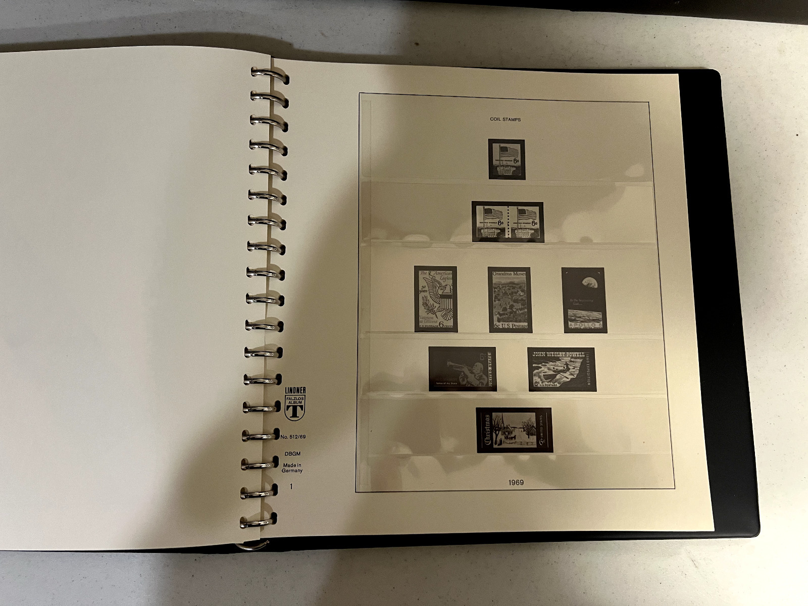 Lindner Hingless United States Stamp Album 1957-1973 With Binder ...