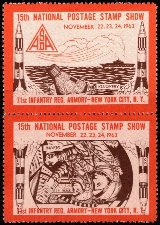 1963 US Poster Stamp ASDA 15th National Postage Stamp Show 71st ...