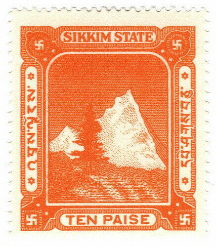 (I.B) India (Princely States) Revenue : Sikkim Duty 10p | Asia - India ...