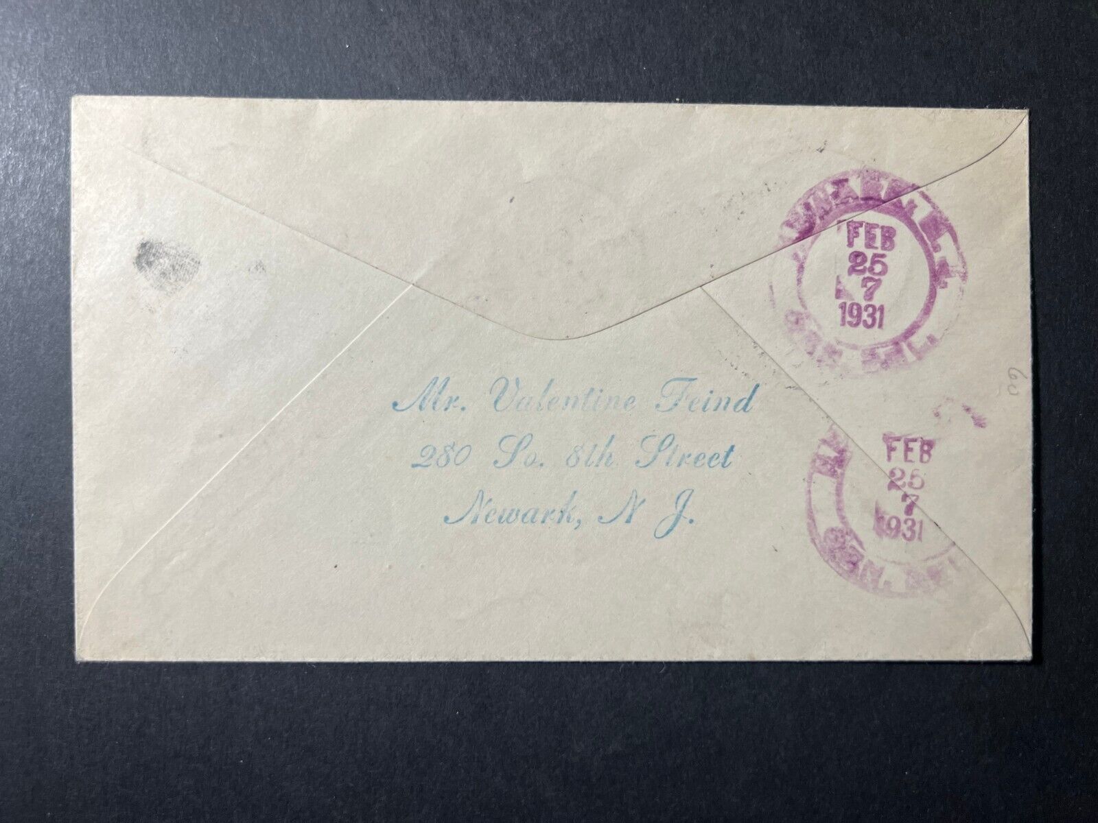 1931 USA Airmail Cover Cleveland OH to Newark NJ Bob Buck Pilot ...