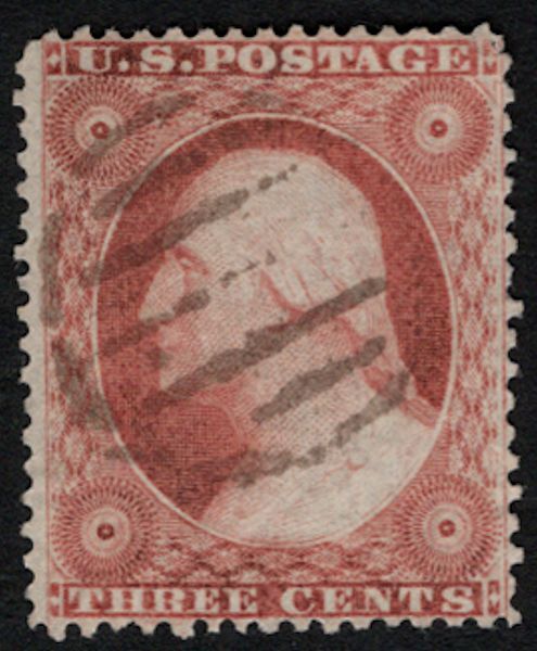 US #26 SCV $400 XF-SUPERB used, seldom seen with margins, bold color ...