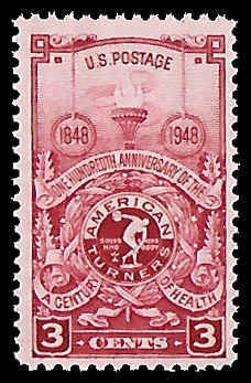 PCBstamps US # 979 3c American Turners, MNH, (13) | United States ...