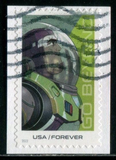 5709 US (60c) Buzz Lightyear - head in profile SA, used on paper ...