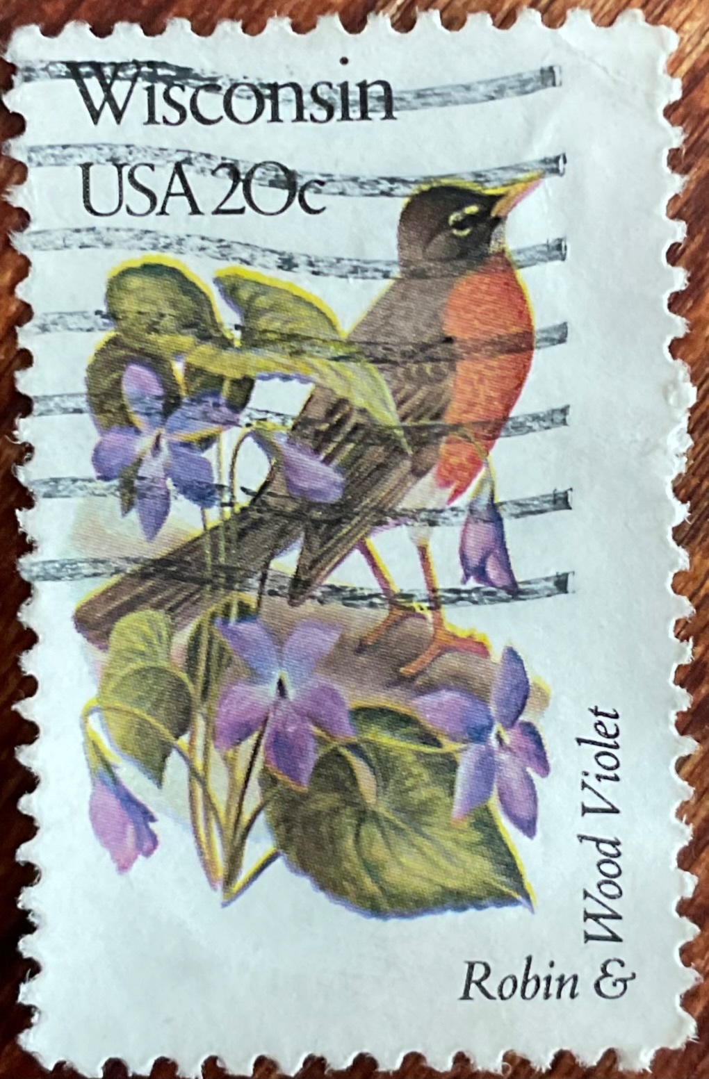 US #2001 Used Single Wisconsin Robin SCV $.30 L43 | United States ...