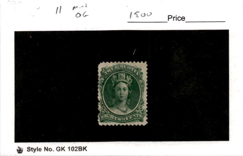 Nova Scotia, Postage Stamp, #11 Mint Hinged, 1860 Queen Victoria (AB ...
