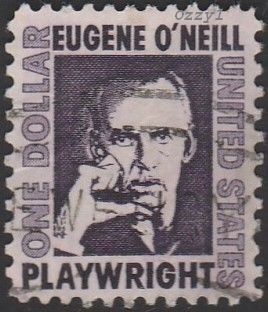 US #1294 1967 $1 Violet Eugene O'Neill USED-Average NH. | United States ...