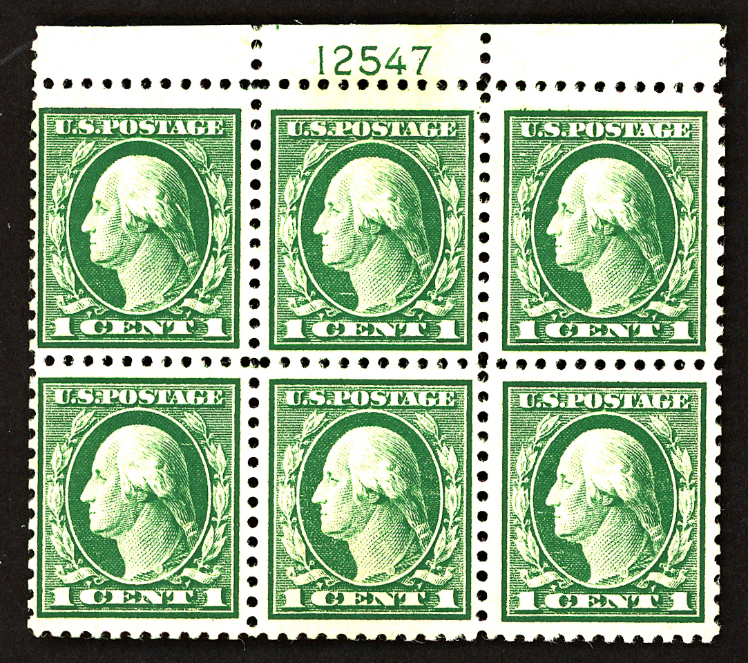 U.S. #498 Mint PL# Block OG LH | United States, General Issue Stamp ...
