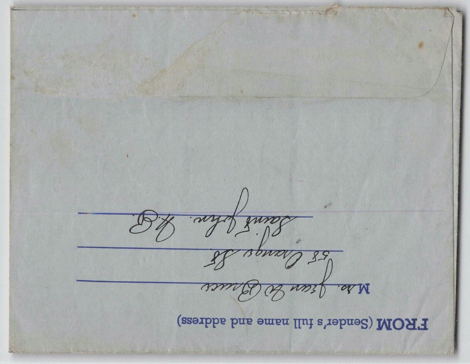 Canada 1943 WWII Montreal to HMS BOLD Naval Armed Forces Air Letter ...